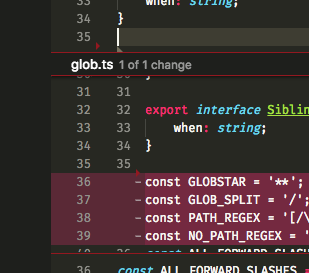 Inconsistent positioning of code in inline diff editor · Issue #37358 ...