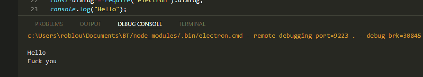 Consoleloglog Does Not Output In The Console In Debug Node · Issue 40946 · Microsoftvscode 4338
