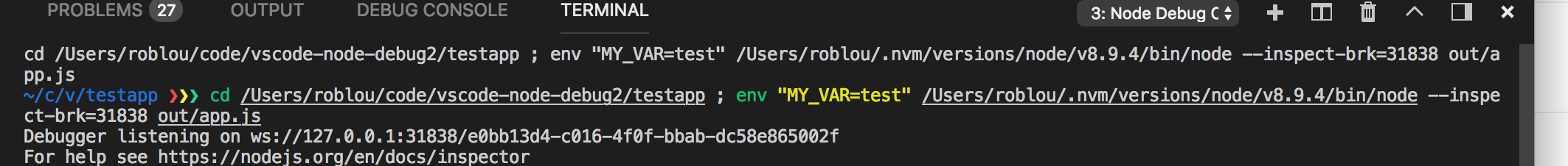Processenv Variables Wrong Case From Launchjson When Using Console Integratedterminal 3871
