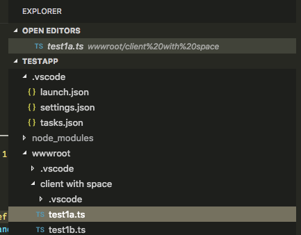 URL-encoded path fragment shown in UI · Issue #52524 · microsoft/vscode ...