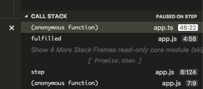 Show x more Stack Frames text runs into origin text · Issue #62090 · microsoft/vscode · GitHub