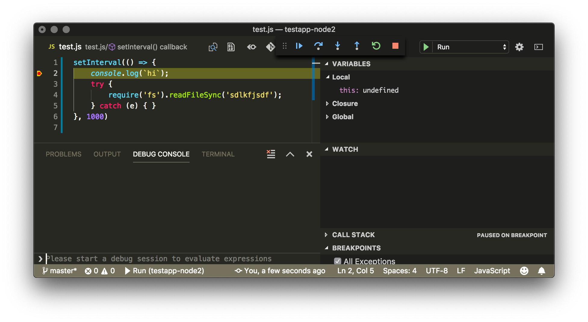 Debug Console doesn't update output when hidden · Issue #61273 · microsoft/vscode · GitHub