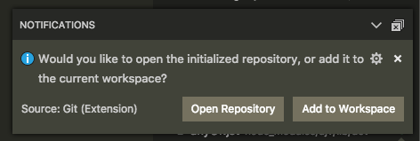 Don't show this git prompt when the initialized folder is already open · Issue #63957 ...