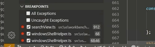 Breakpoints reordering randomly · Issue #85514 · microsoft/vscode · GitHub