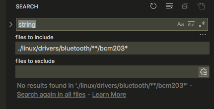 Search with "files to include" asks to "narrow down results" · Issue ...