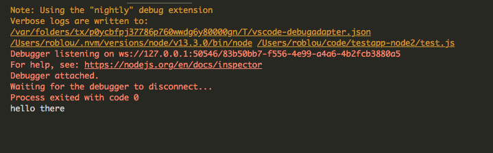 Script output shows up after "process exited" · Issue #225 · microsoft/vscode-js-debug · GitHub