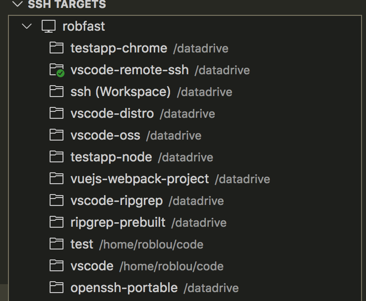 Sort folders in the SSH targets view · Issue #2429 · microsoft/vscode-remote-release · GitHub