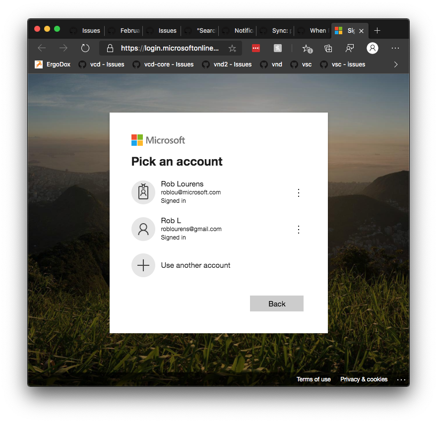 Sync: pressing Back on auth page results in unfriendly message · Issue #89518 · microsoft/vscode ...