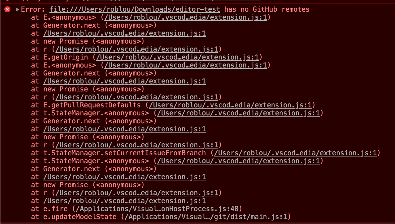 Has No Github Remotes Error · Issue 1603 · Microsoftvscode Pull Request Github · Github