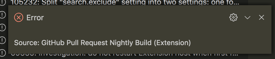 "error" when entering PR mode · Issue #2187 · microsoft/vscode-pull ...
