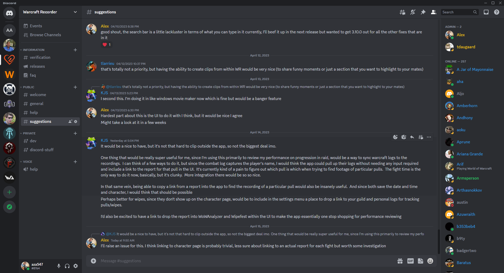 Link to Warcraft Logs · Issue #374 · aza547/wow-recorder · GitHub