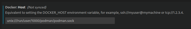 Missing Docker Host Setting In 1230 · Issue 3723 · Microsoftvscode Docker · Github 
