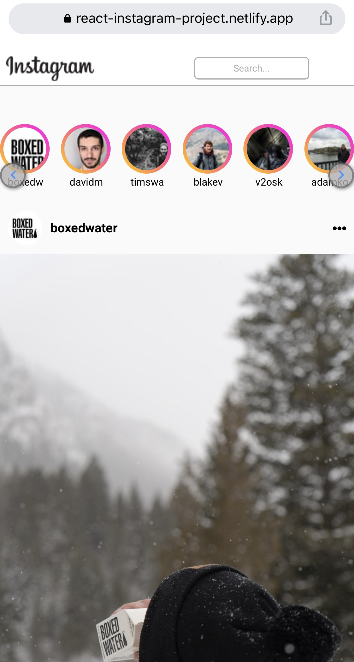 GitHub - Idanref/react-instagram-clone: An Instagram Clone Built With HTML, CSS and ReactJS ...