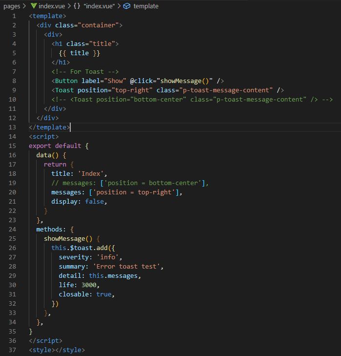 Nuxt with PrimeVue - Toast show wrong position · Issue #649 · primefaces/primevue · GitHub
