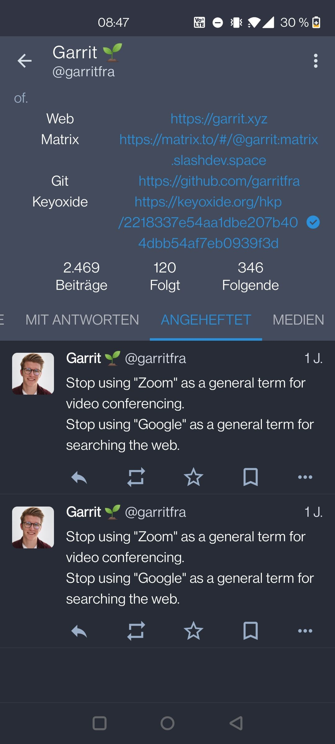 Pinned posts appear twice · Issue #2293 · tuskyapp/Tusky · GitHub