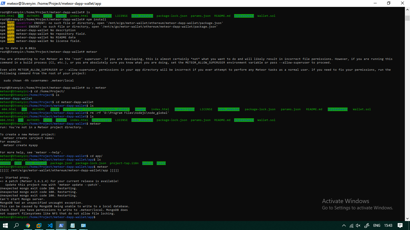 Unexpected Mongo Exit Code 100 Issue 2772 Meteor meteor GitHub