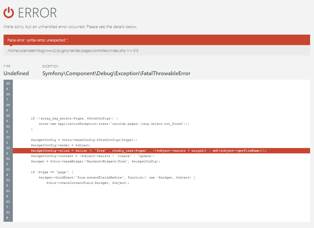 Widget not been found after using repeater - RainLab.Pages · Issue #4628 · octobercms/october ...