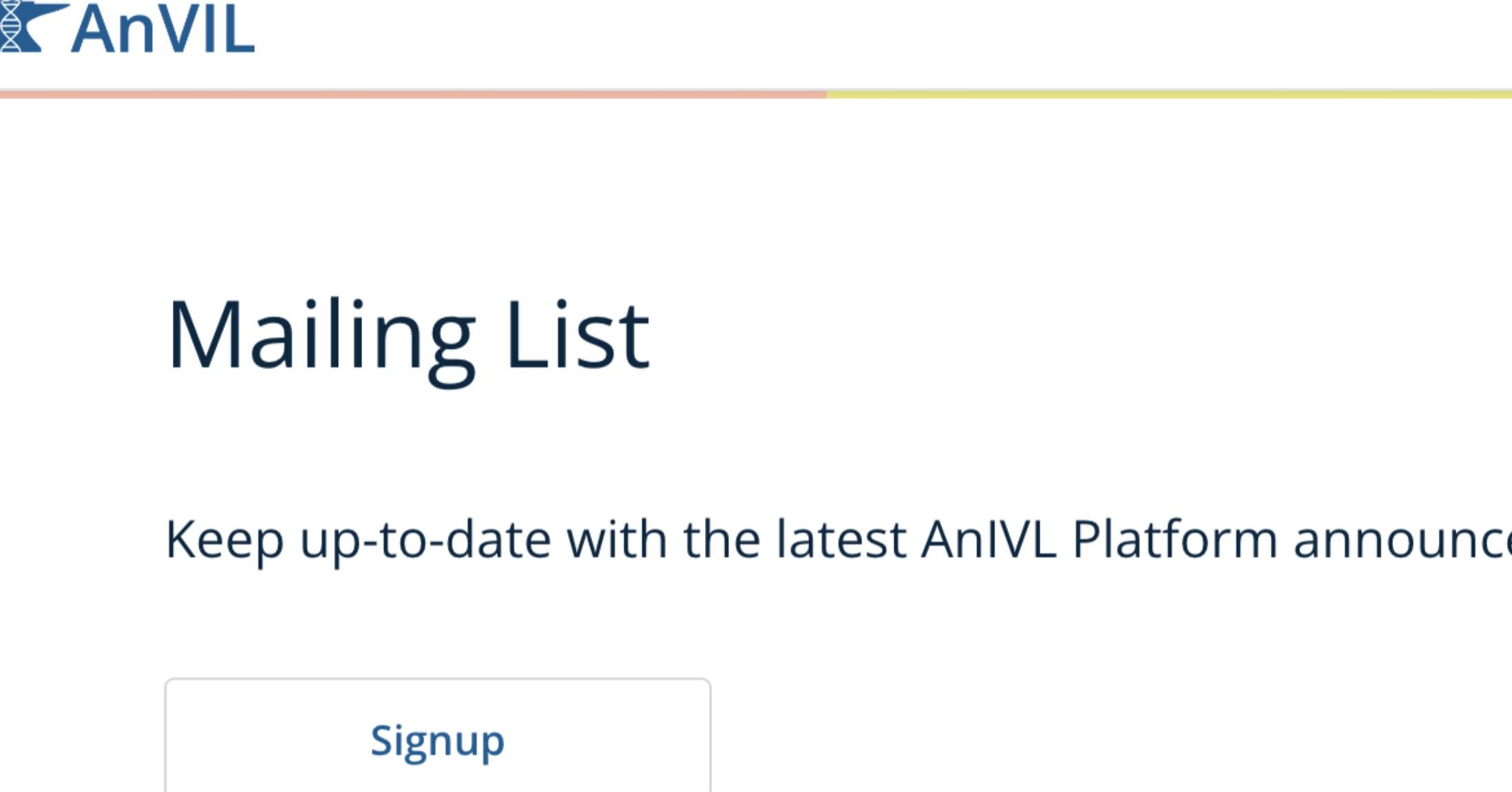 AnVIL is misspelled on the "Mailing List" section of the home page · Issue #2820 · anvilproject ...