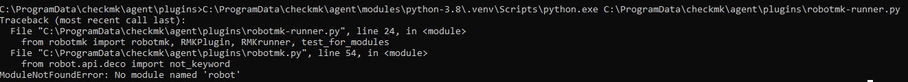 Modulenotfounderror No Module Named Robot · Issue 129 · Elabitrobotmk · Github