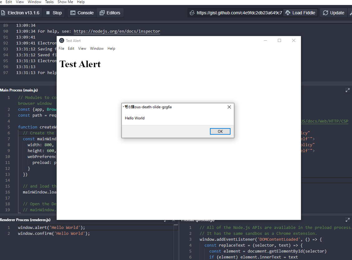 [Bug]: Window alert()/prompt() dialog titles corrupted · Issue #30223 · electron/electron · GitHub