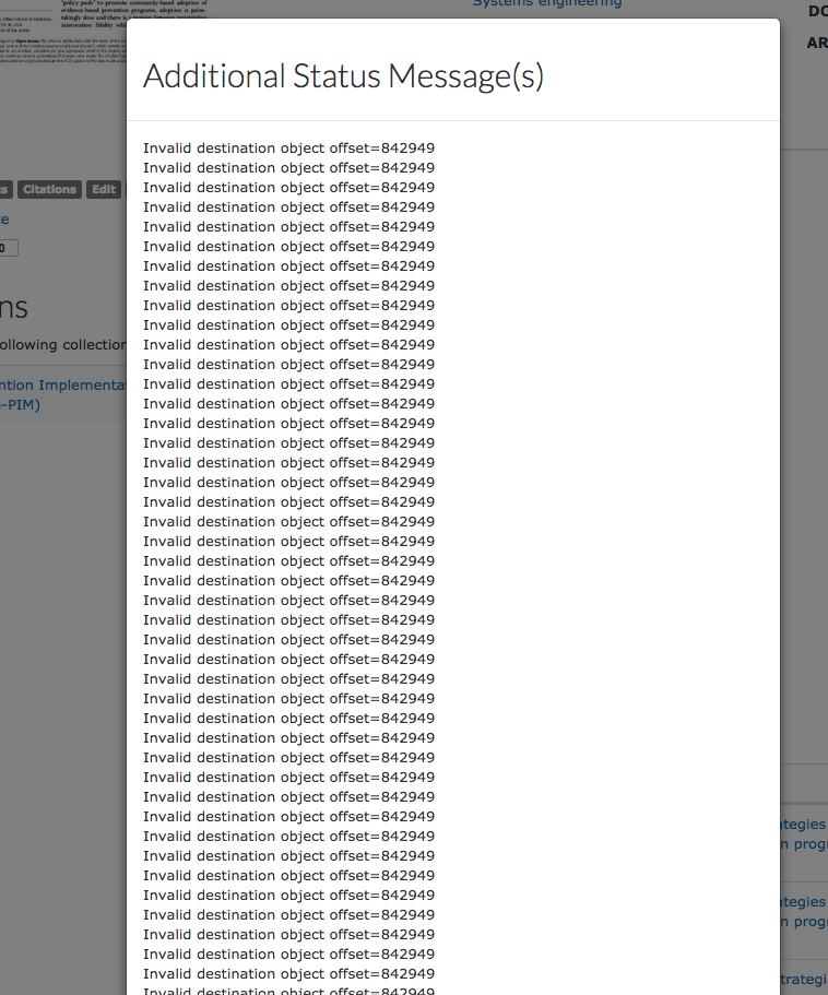 invalid destination status messages · Issue #534 · galterlibrary/digital-repository · GitHub