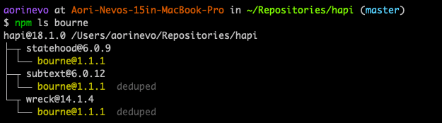 Update hapijs/bourne to 1.1.2 from 1.1.1 · Issue #3926 · hapijs/hapi · GitHub