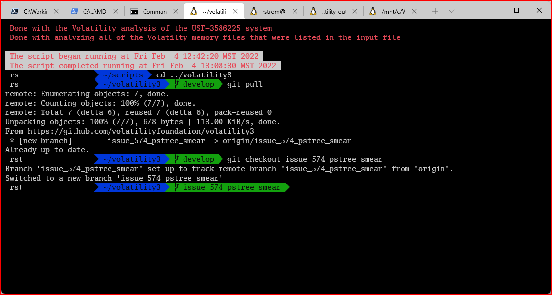 Running Vol3 PSTREE Module · Issue #574 · volatilityfoundation/volatility3 · GitHub