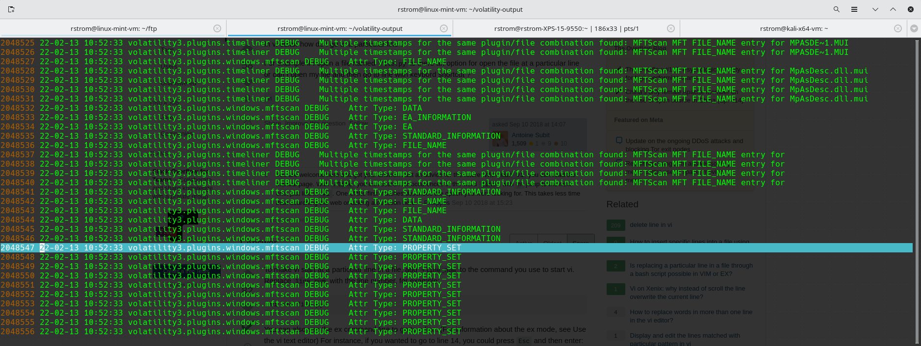 Mftscan enters infinite loop (How long should a timeline take?) · Issue ...