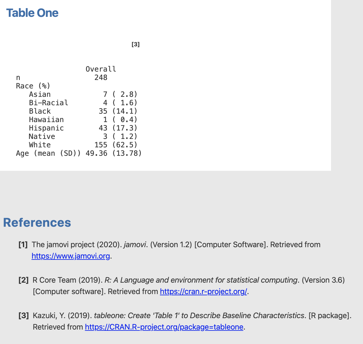 Ref numbers not positioned quite correctly. · Issue #855 · jamovi/jamovi · GitHub