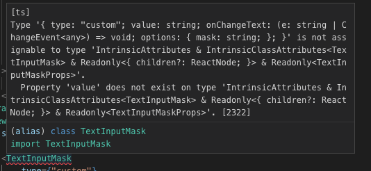 type=["custom"] Styles and masking / Expo v26 Bug? · Issue #123 · bhrott/react-native-masked ...