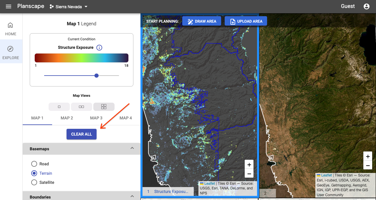 Update "Clear All" string to "Clear all layers" · Issue #753 · OurPlanscape/Planscape · GitHub