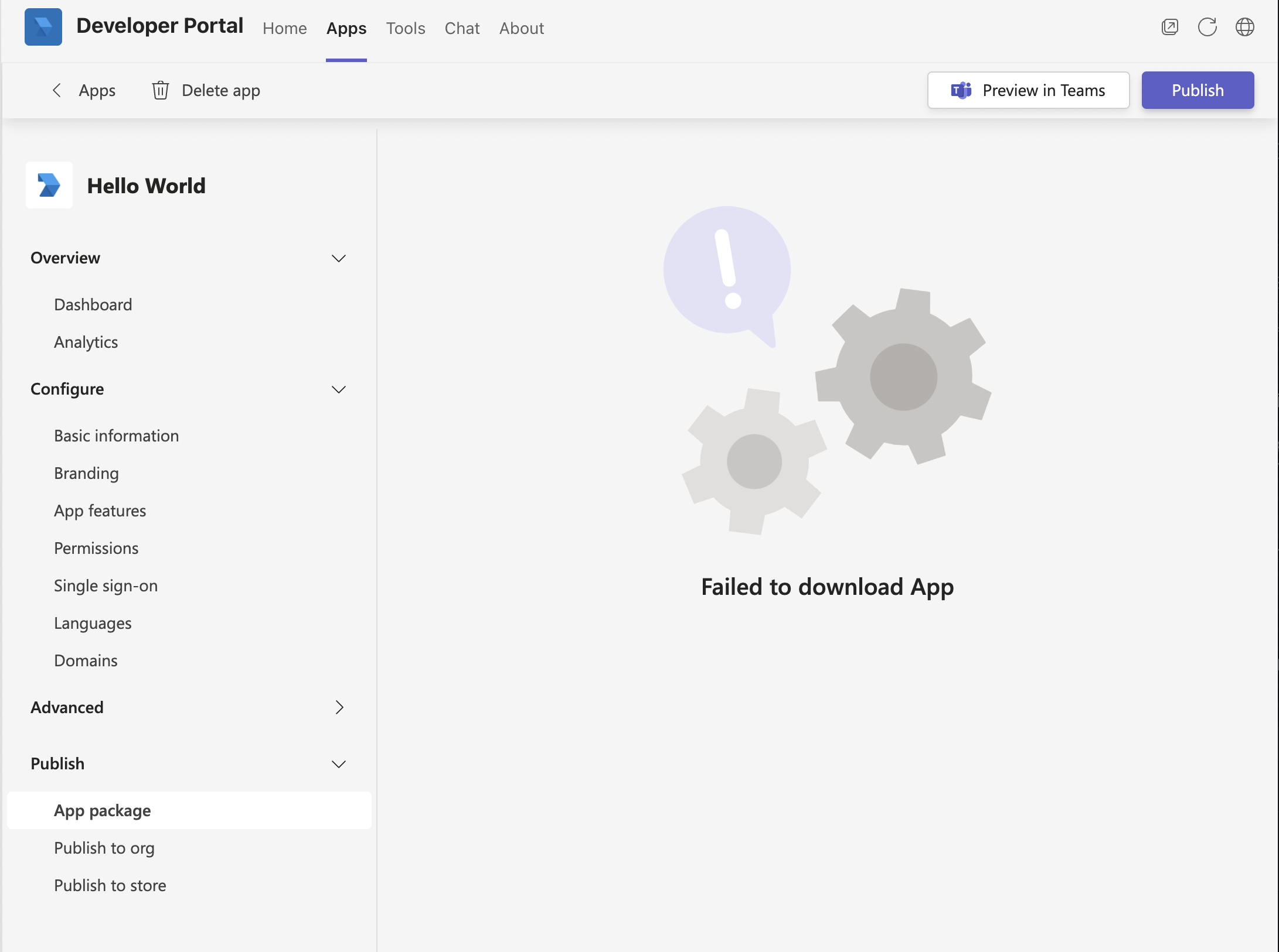 BUG: Node.js Hello World sample fails to import · Issue #510 · OfficeDev/Microsoft-Teams-Samples ...