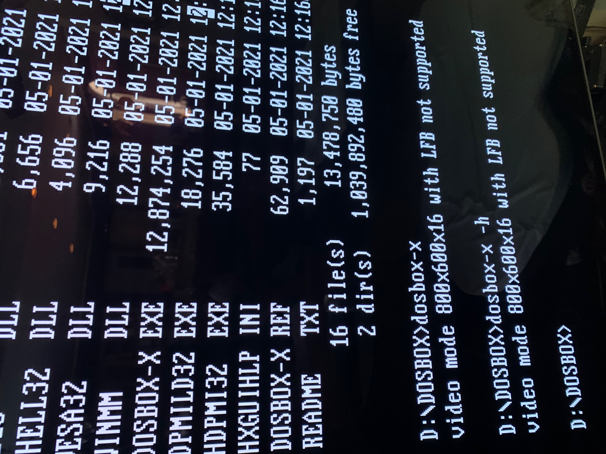 DOS Version running on FPGA PC486 Core (video mode 800x600x16 with LFB not supported) · Issue ...