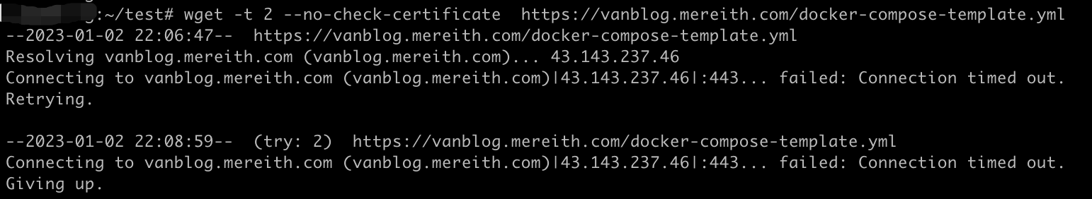 [问题反馈]: 脚本一键安装时无法下载compose模板文件 · Issue #115 · Mereithhh/vanblog · GitHub