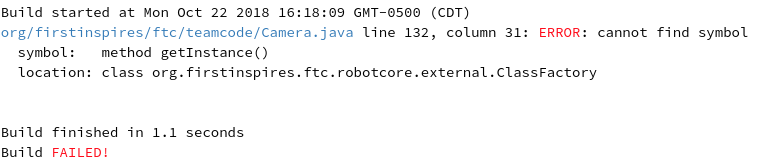 Method getInstance() not found in ClassFactory · Issue #609 · ftctechnh ...