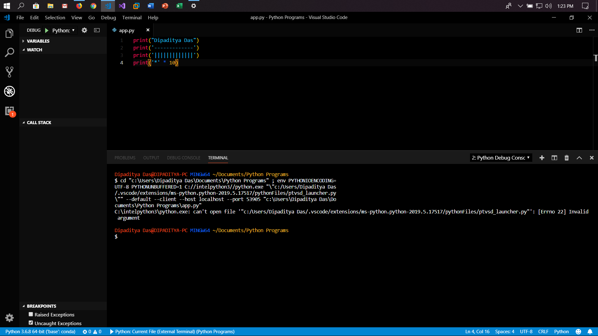 During Debugging The Process Cannot Open Directory After A Space · Issue 74879 · Microsoft
