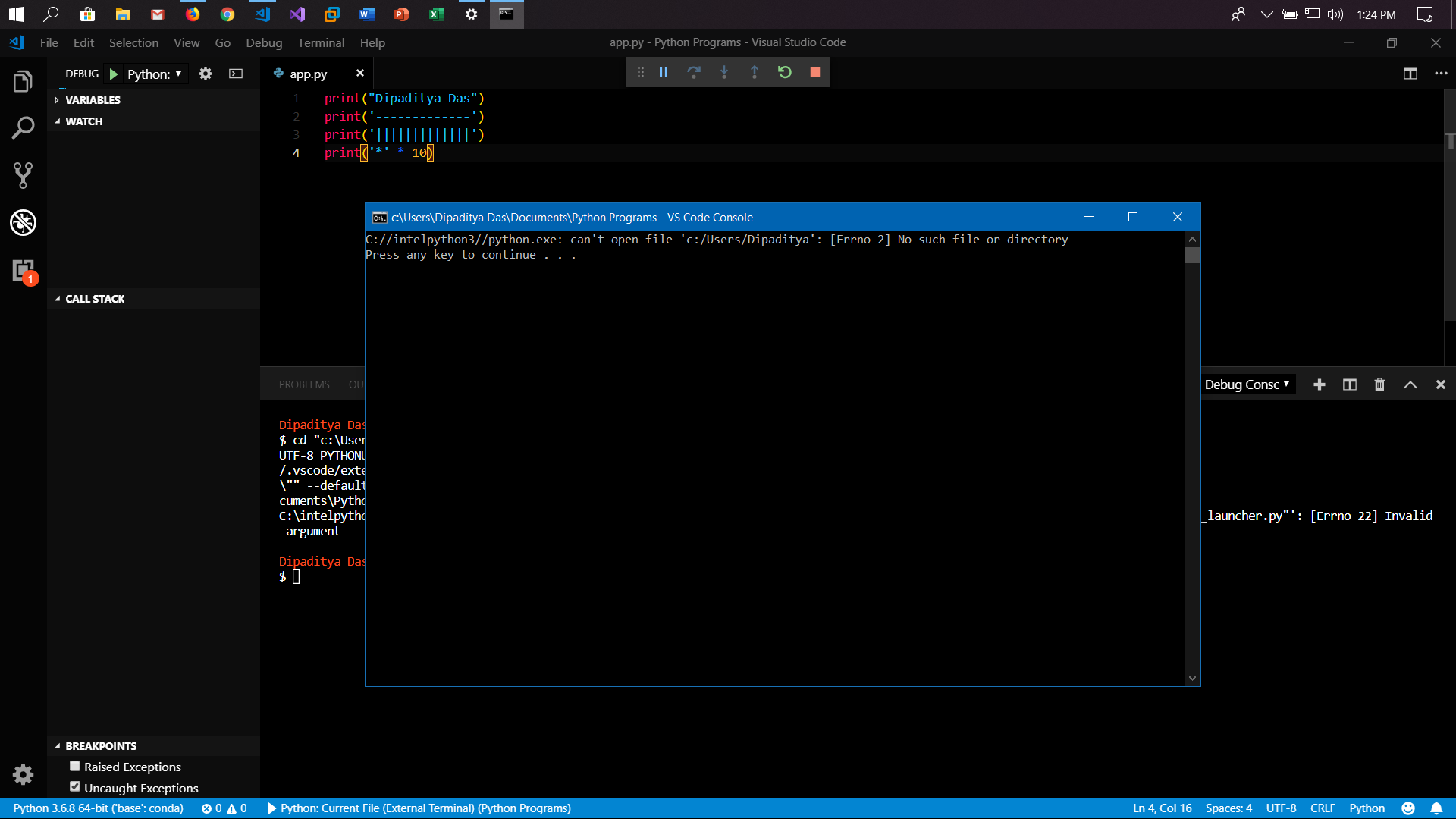 During Debugging The Process Cannot Open Directory After A Space · Issue 74879 · Microsoft
