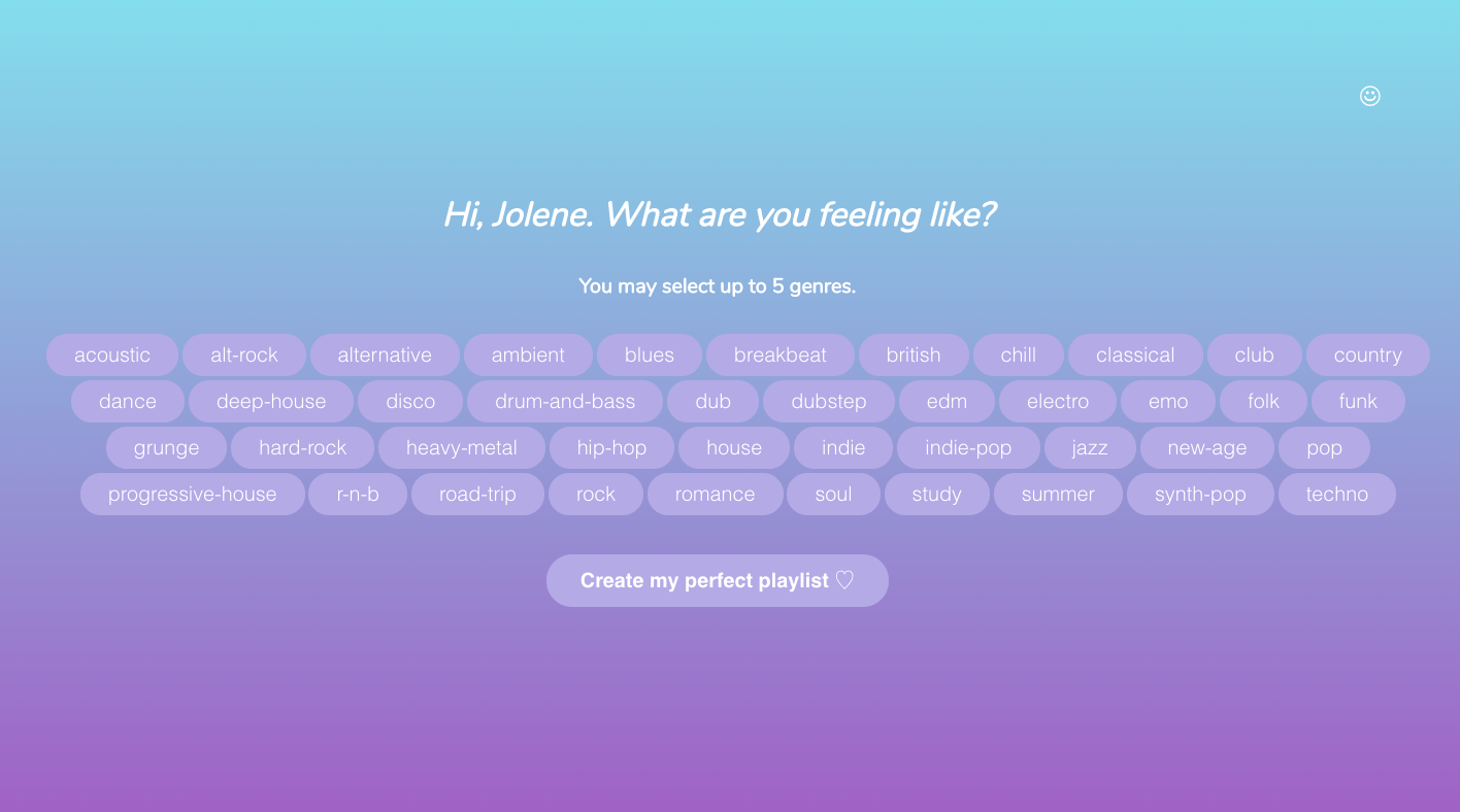 GitHub - jolenedeng/Spotify-Playlist-Generator: A simple playlist generator using Spotify's API