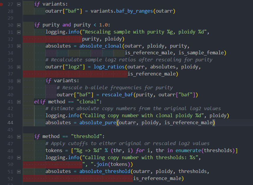 [bug report] "cnvkit.py call" can not accept "purity" and "-m clonal" at the same time · Issue ...