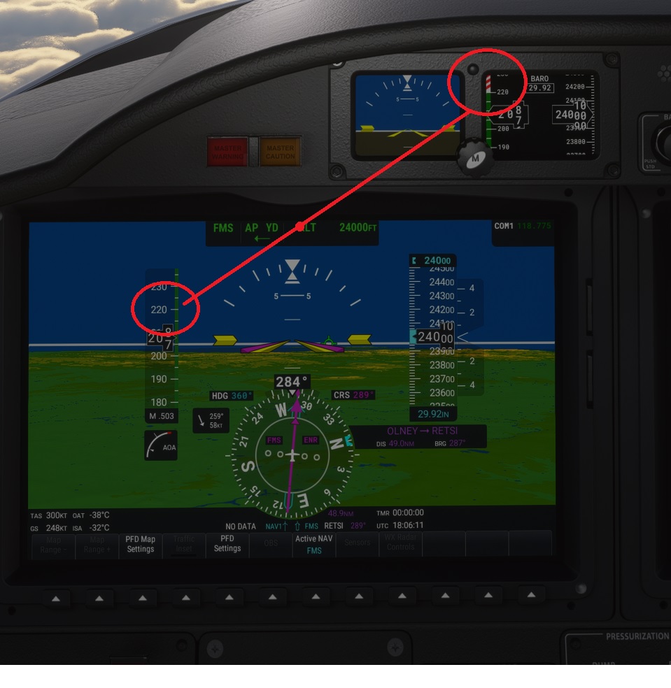 Issue: overspeed not displayed in MFD Working Title MSFS Mods Garmin G3000 v0.5.1 · Issue #1100 ...