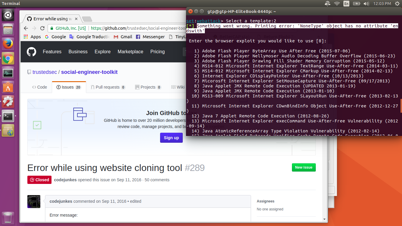 Setoolkit Broke Up · Issue 470 · Trustedsec Social Engineer Toolkit