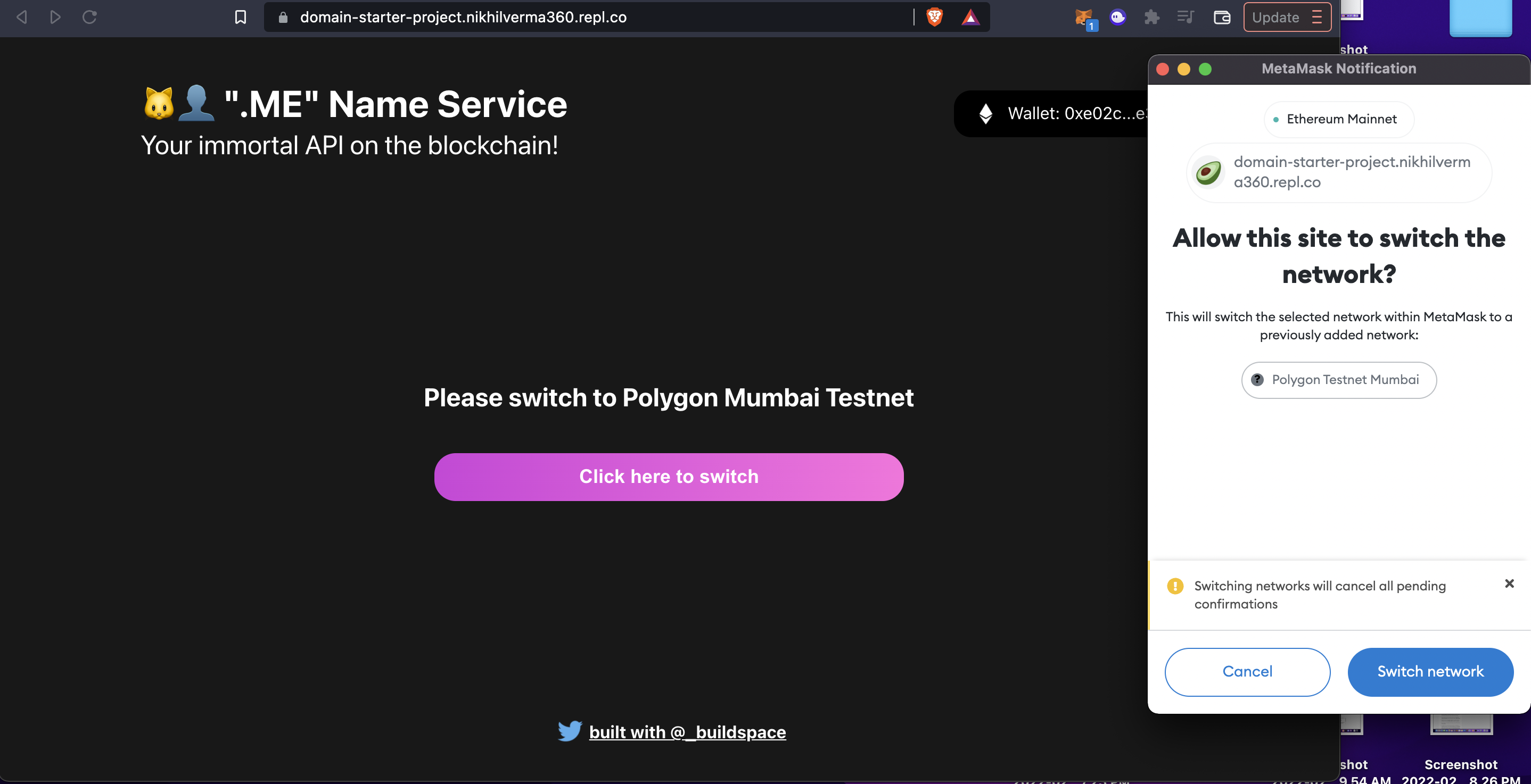 GitHub - nikhilverma360/me-naming-service: Our own Custom ENS on Polygon.