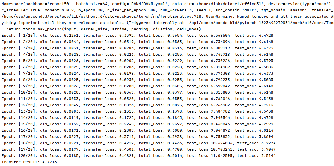 The accuracy of office31 dataset is very low · Issue #274 · jindongwang/transferlearning · GitHub