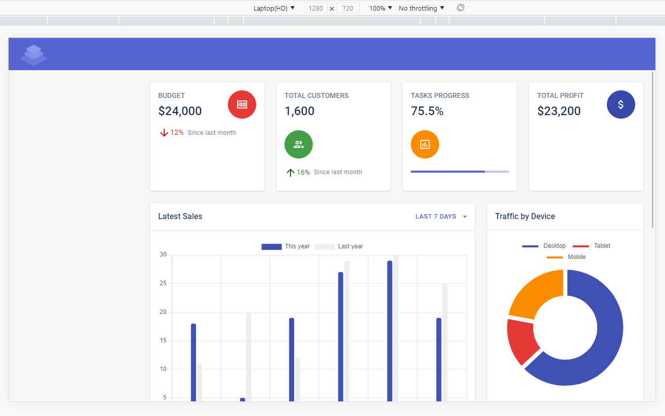 missing sidebar on hd screen · Issue #105 · devias-io/material-kit-react · GitHub