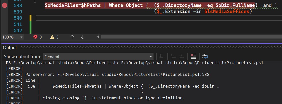 Powershell syntax errors are shown as warnings in VS 2022 · Issue #1156 ...