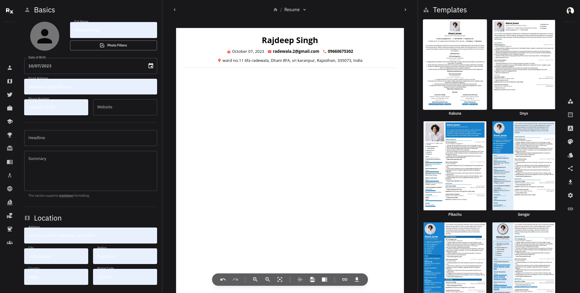 [Bug] form is not changing color when somebody type · Issue #1497 · AmruthPillai/Reactive-Resume ...