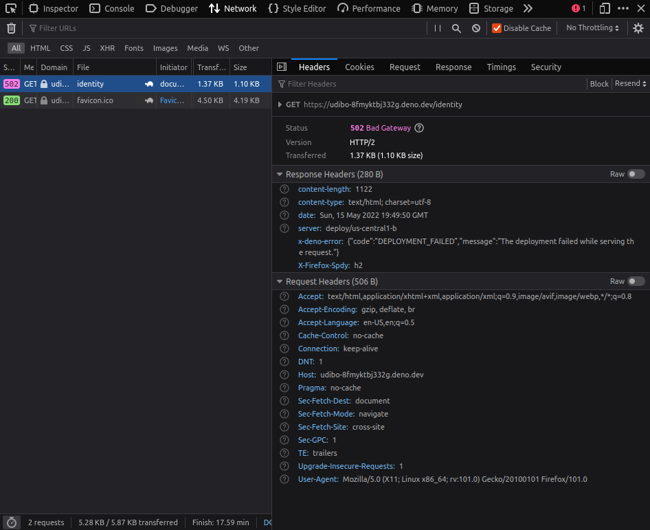 Requests hanging for a long time (17 minutes) before getting 502 bad ...