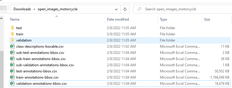 Upload annotations folder structure and file format for open image ...