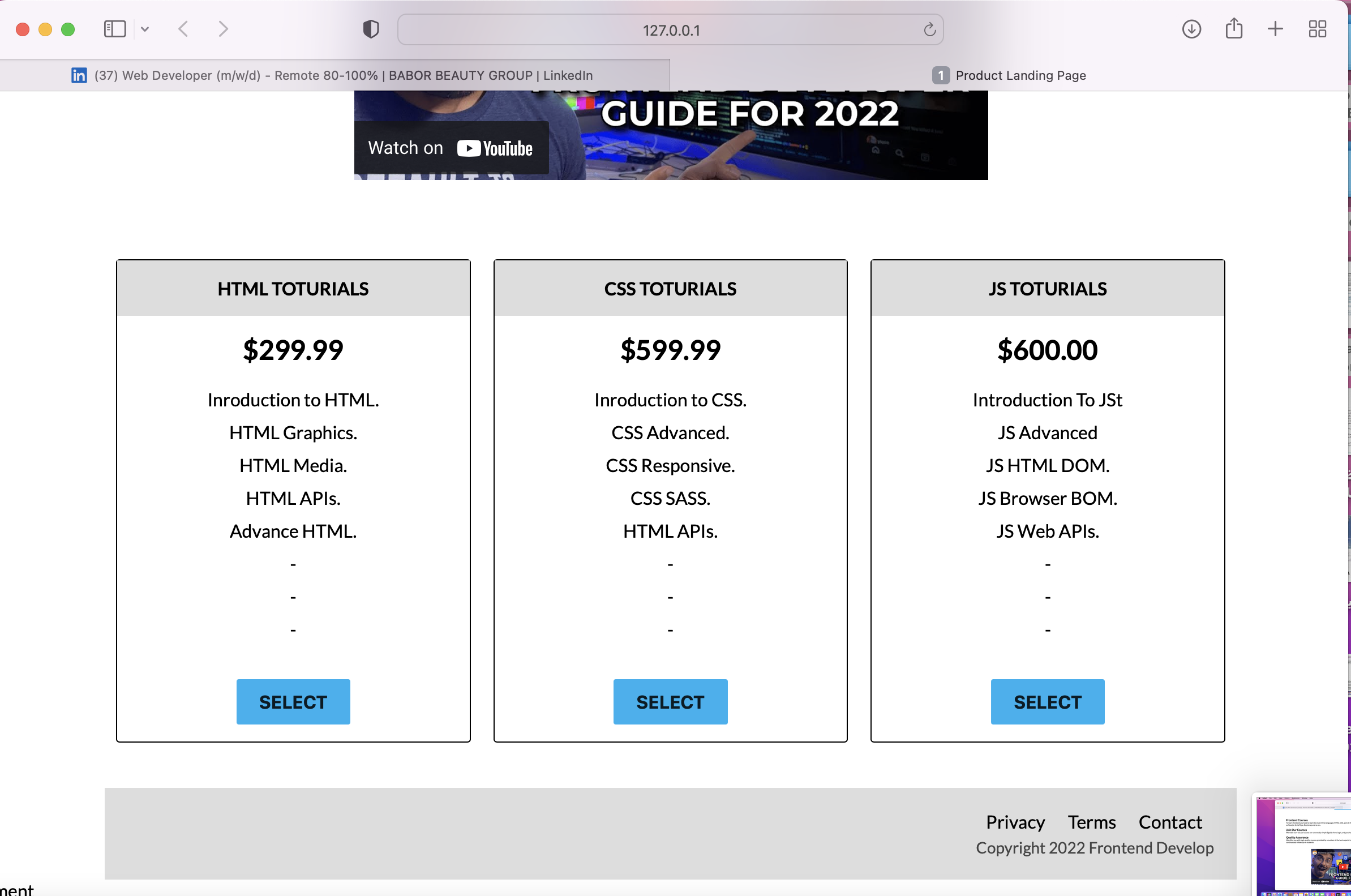 GitHub - ZahraSulail/product-landing-page
