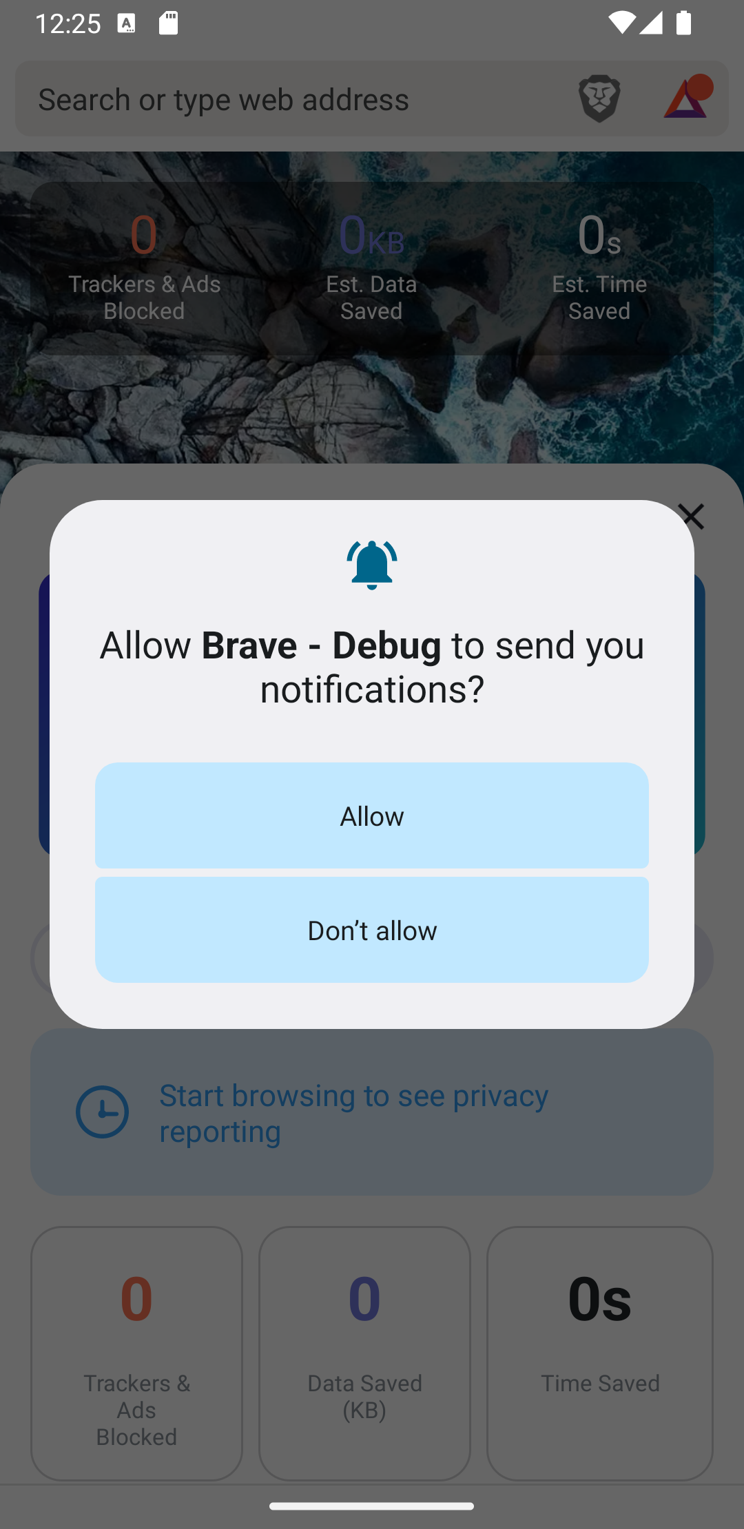 Android 13 permission request during opt-in of rewards or privacy report by sujitacharya2005 ...